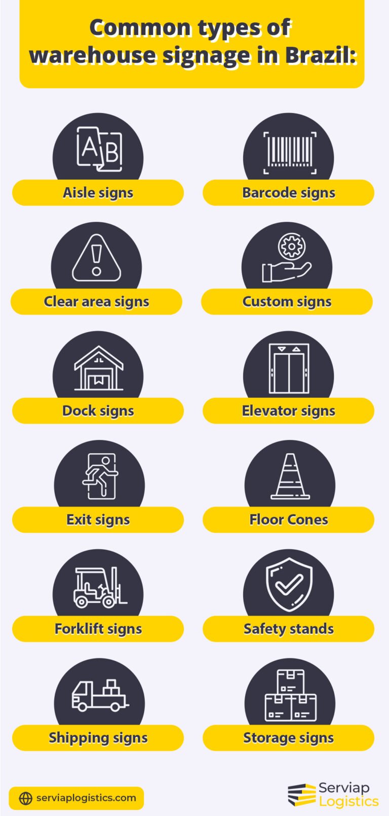 Warehouse signs in Brazil: find a reliable supplier and installer ...